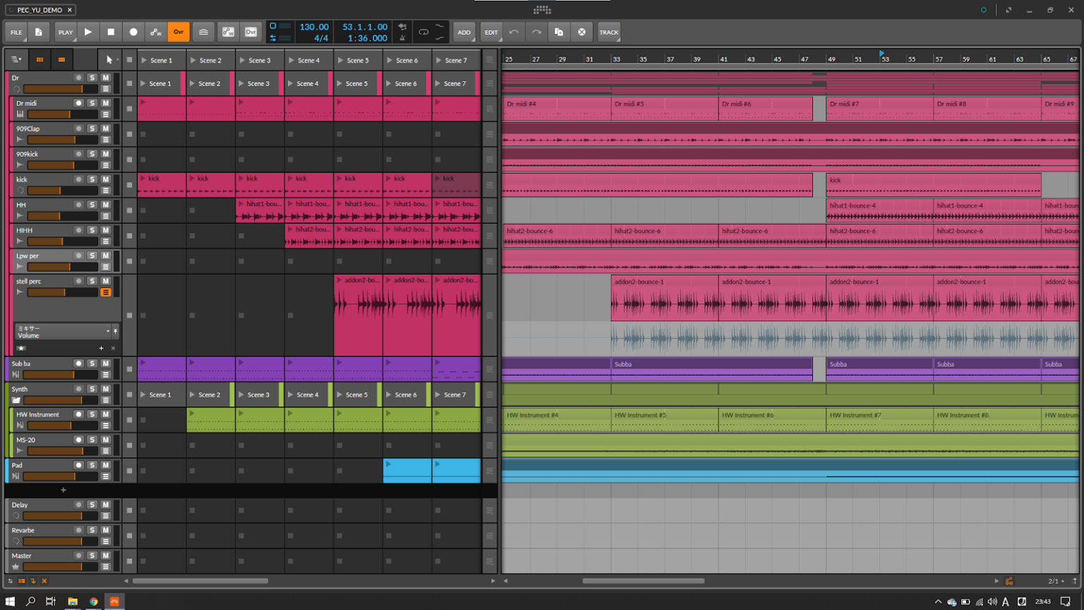Bitwig Studio Artist Files：Yuri Urano “Pec” vol.1 - Dirigent | ディリゲント
